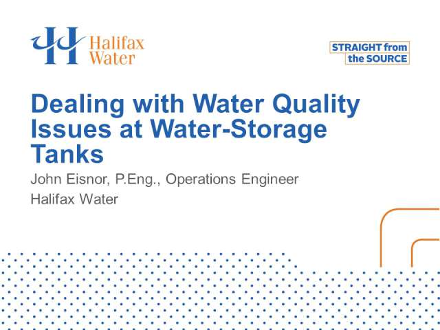 ACWWA - Conference Presentations - Halifax Water - Dealing with Water ...